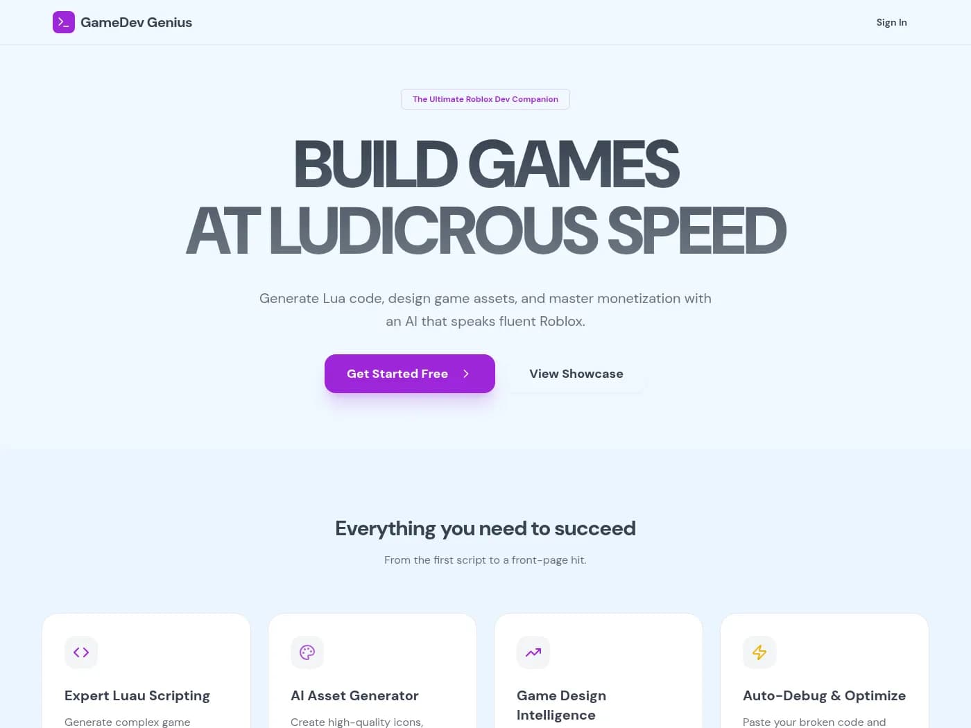GameDev Genius Bot