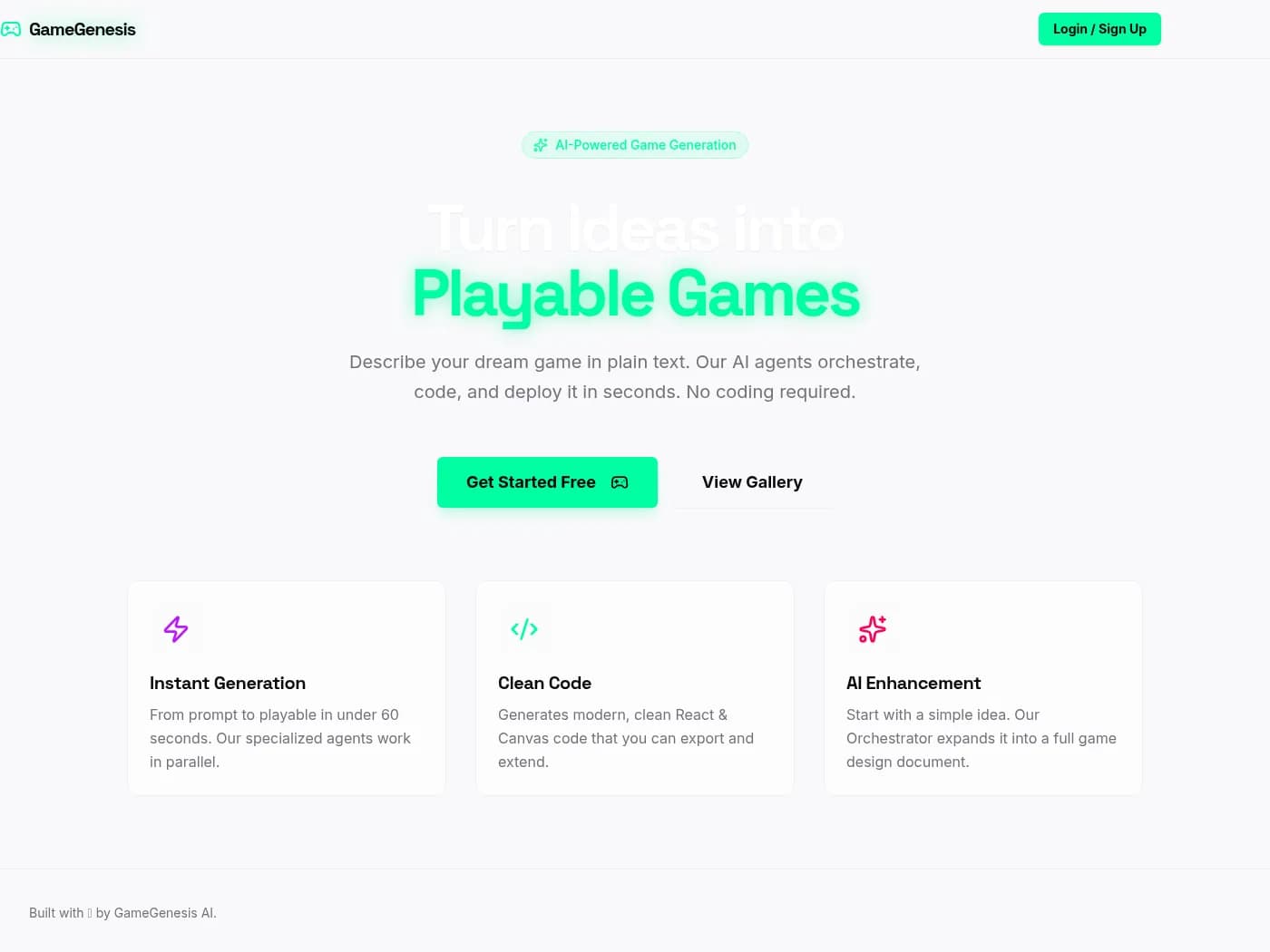 GameGenesis AI
