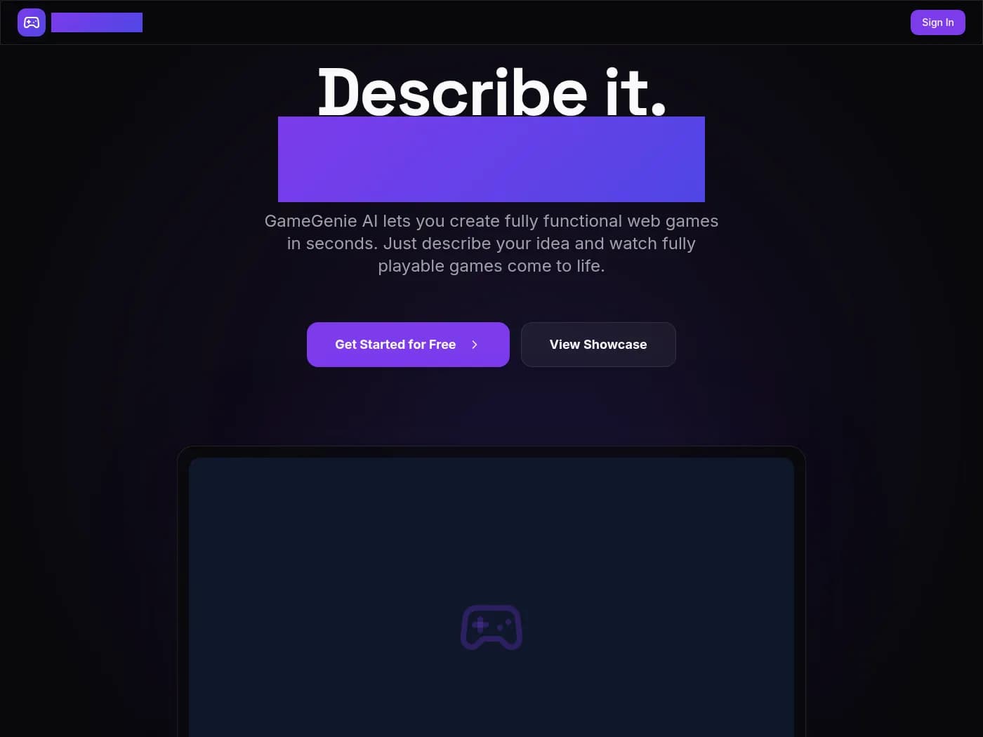 GameGenie AI