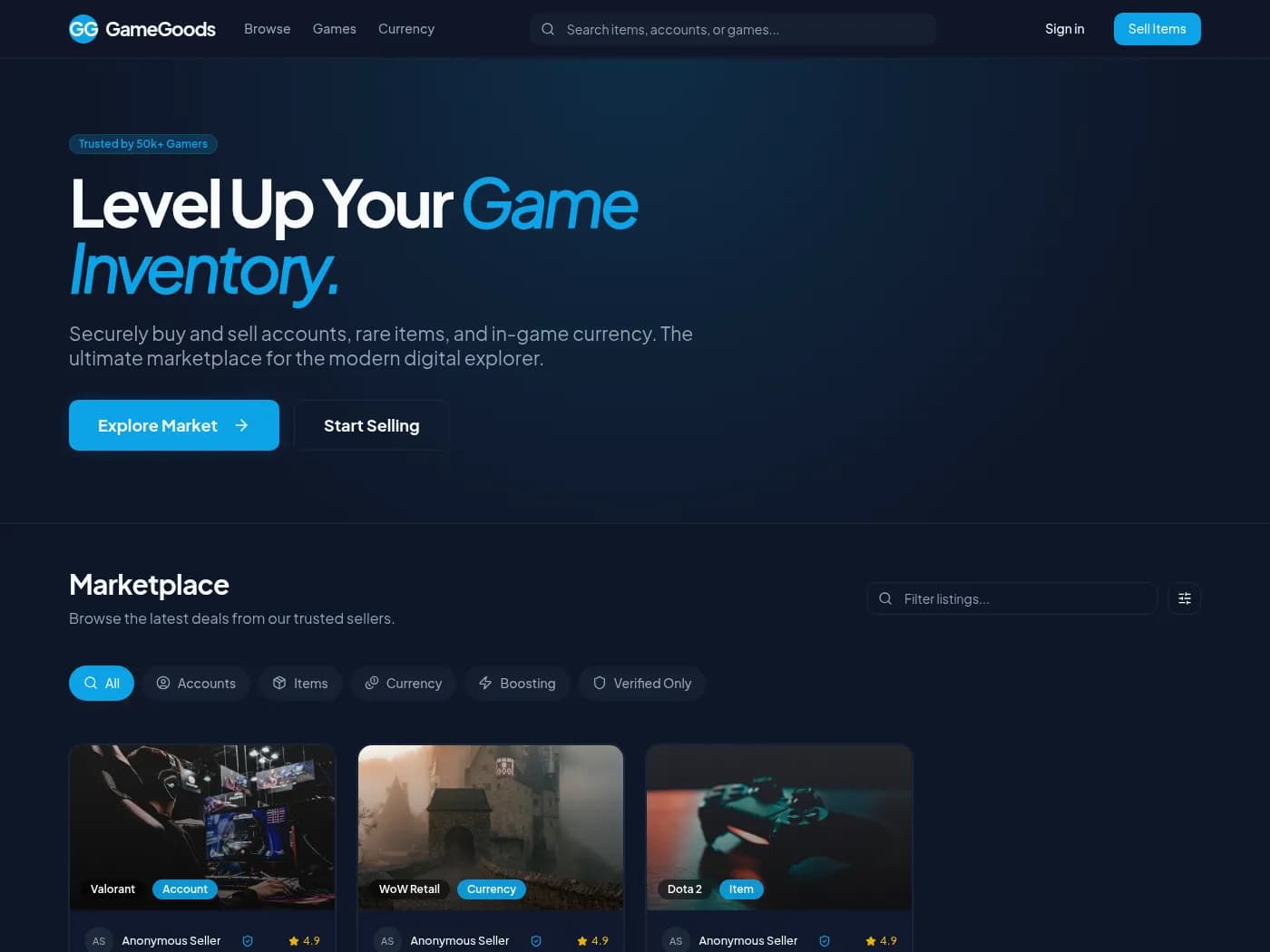 GameGoods Marketplace