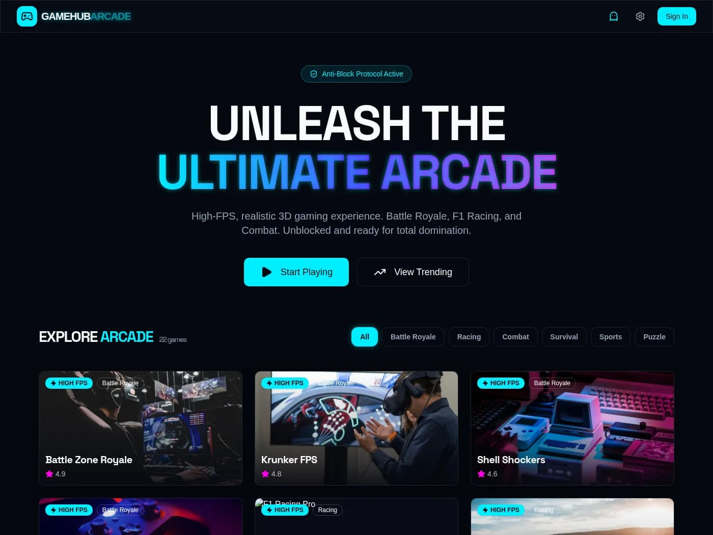 GameHub Arcade