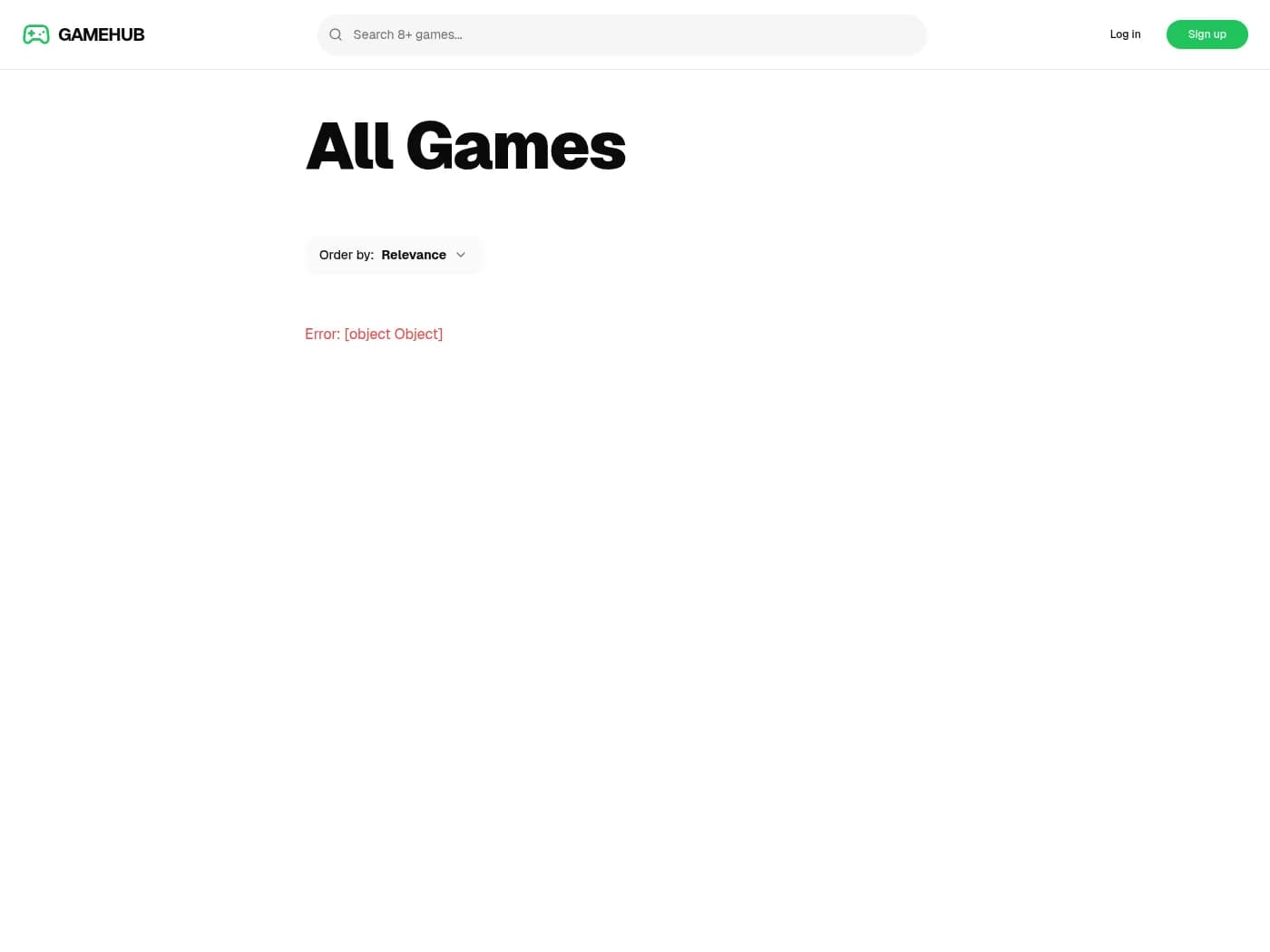 GameHub Clone