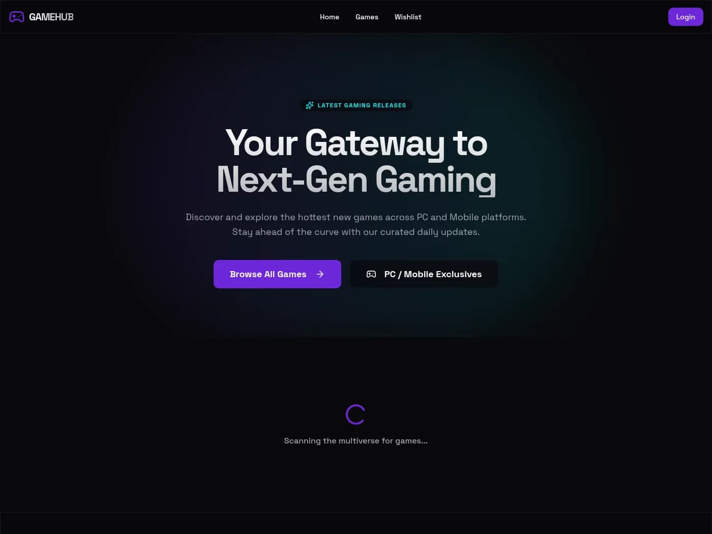 GameHub Portal