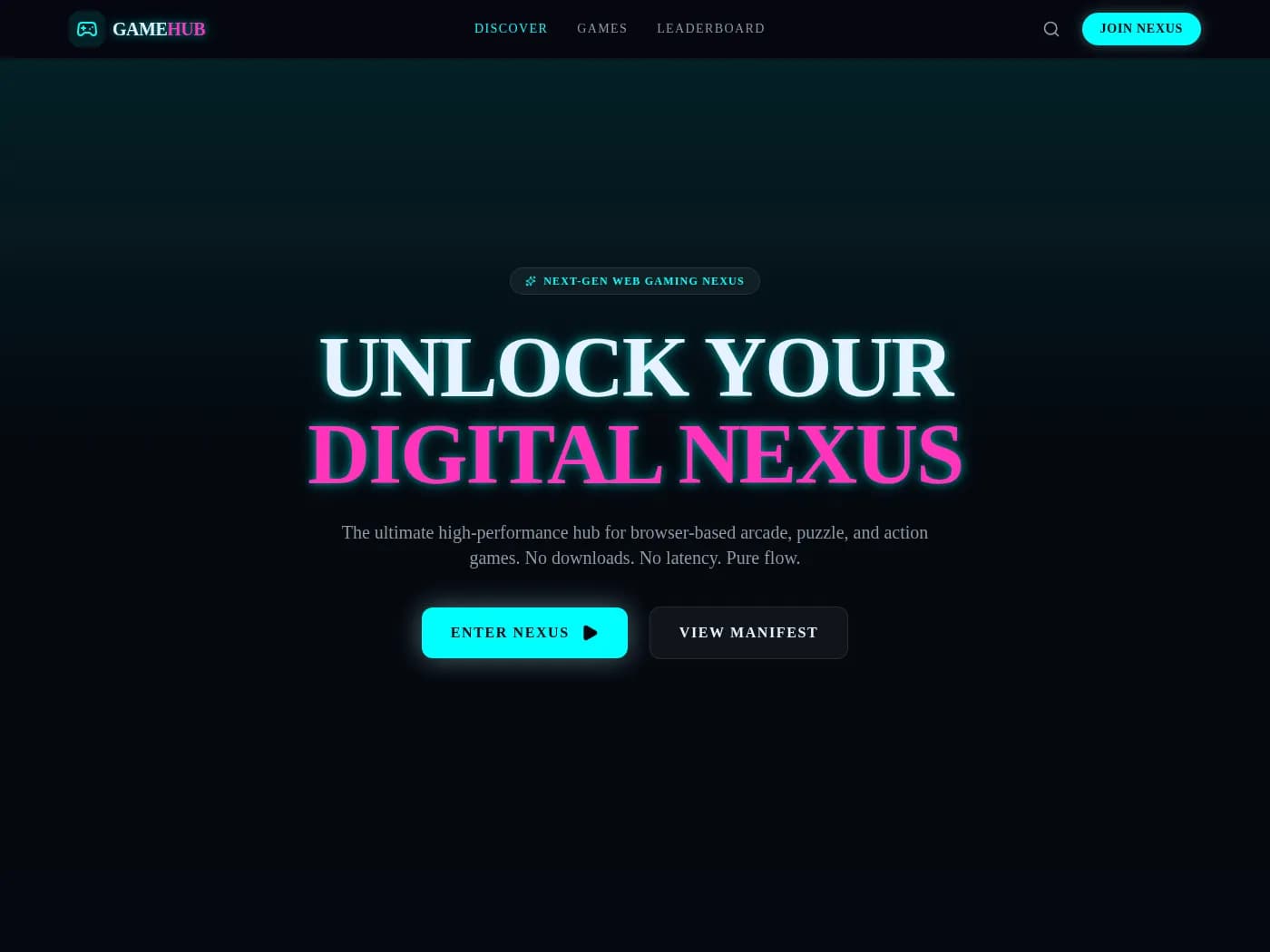 GameHub Web Portal