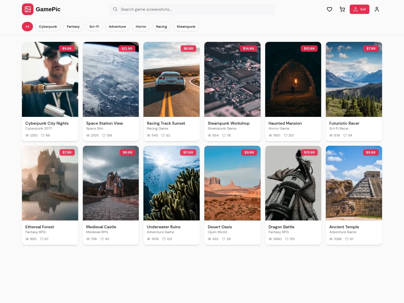 GamePic Marketplace