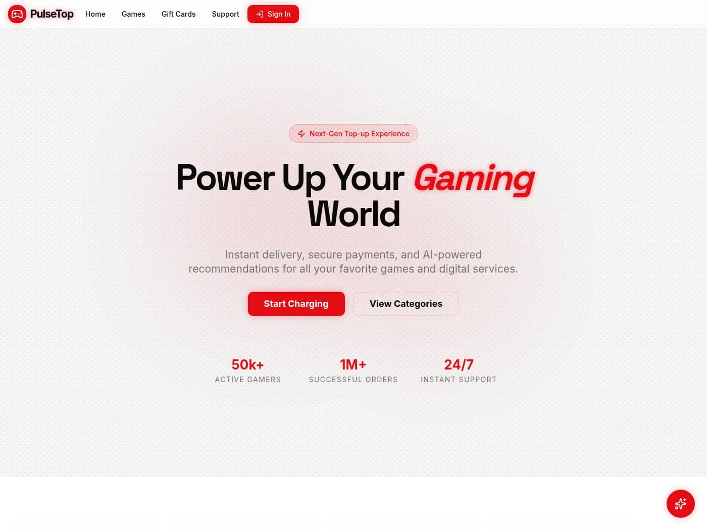 PulseTop Up Platform