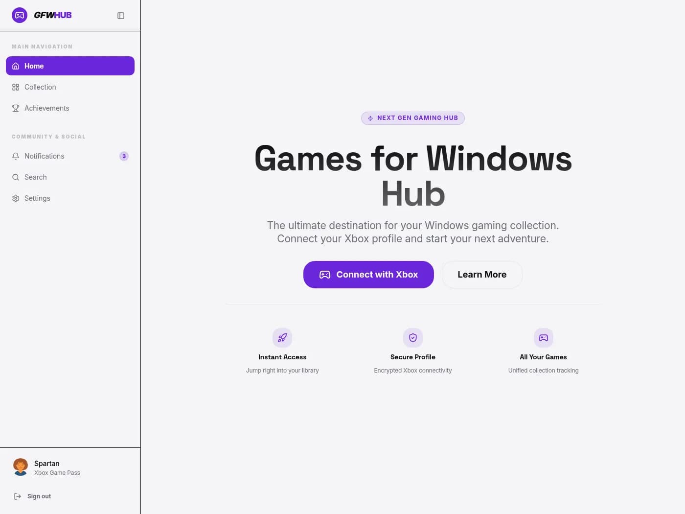 Games for Windows Hub
