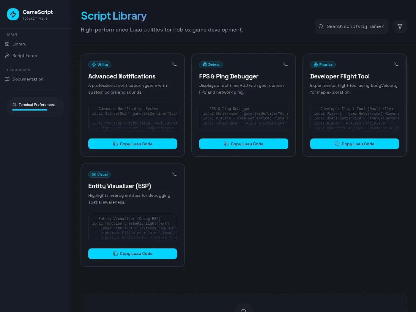 GameScript Toolkit