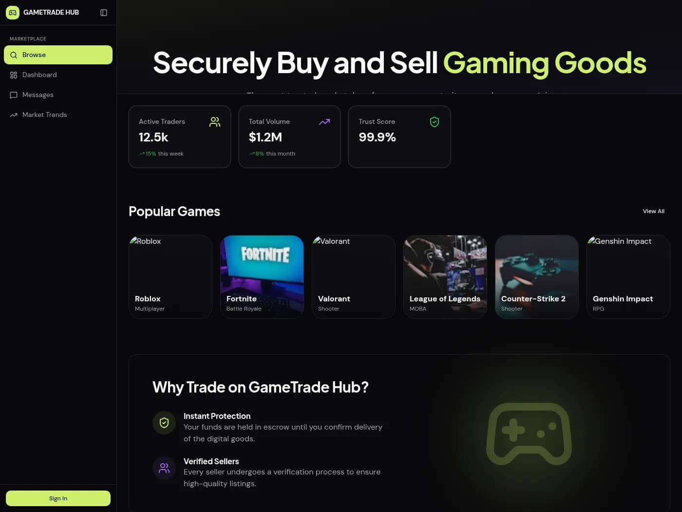 GameTrade Hub