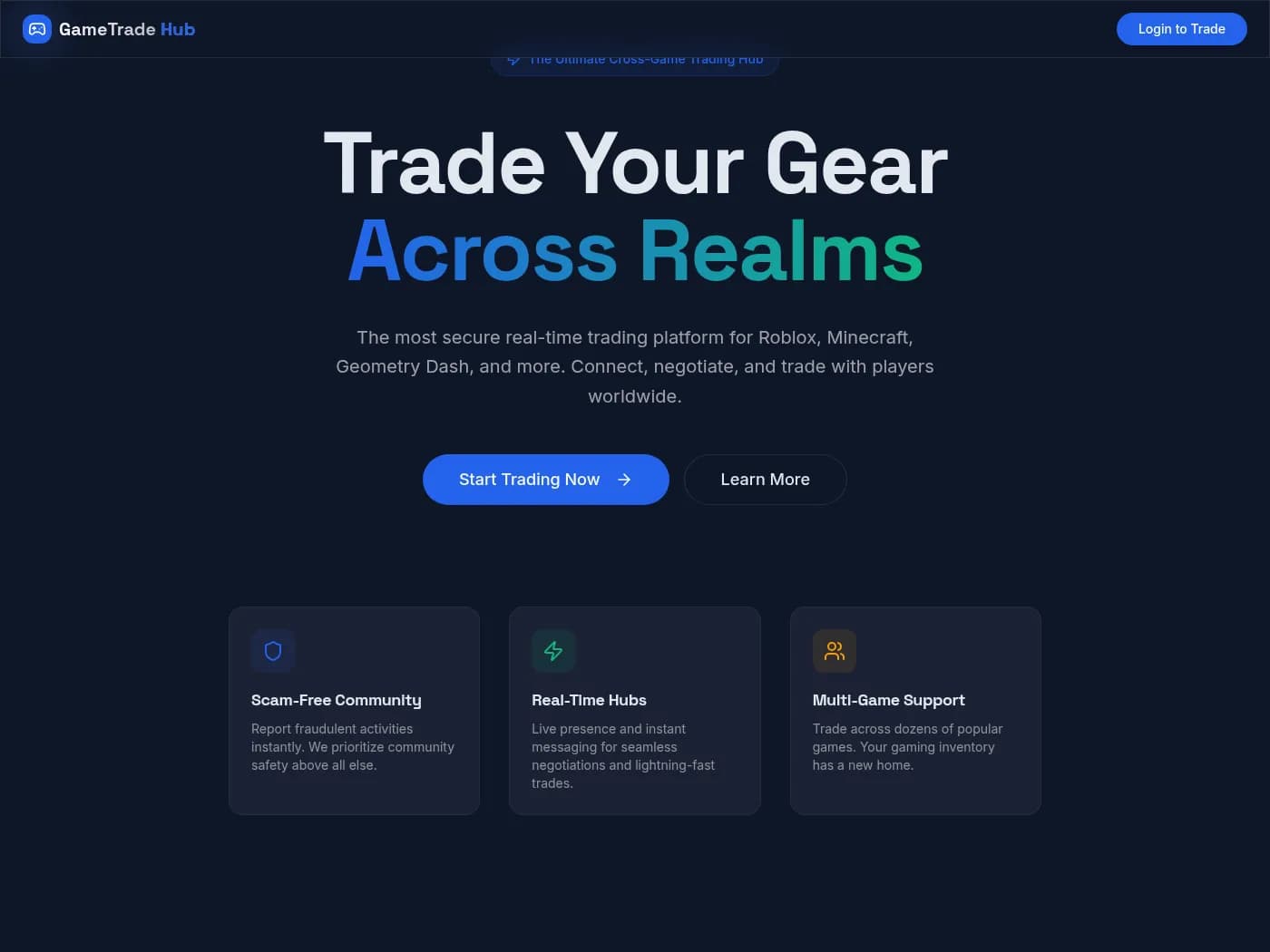 GameTrade Hub
