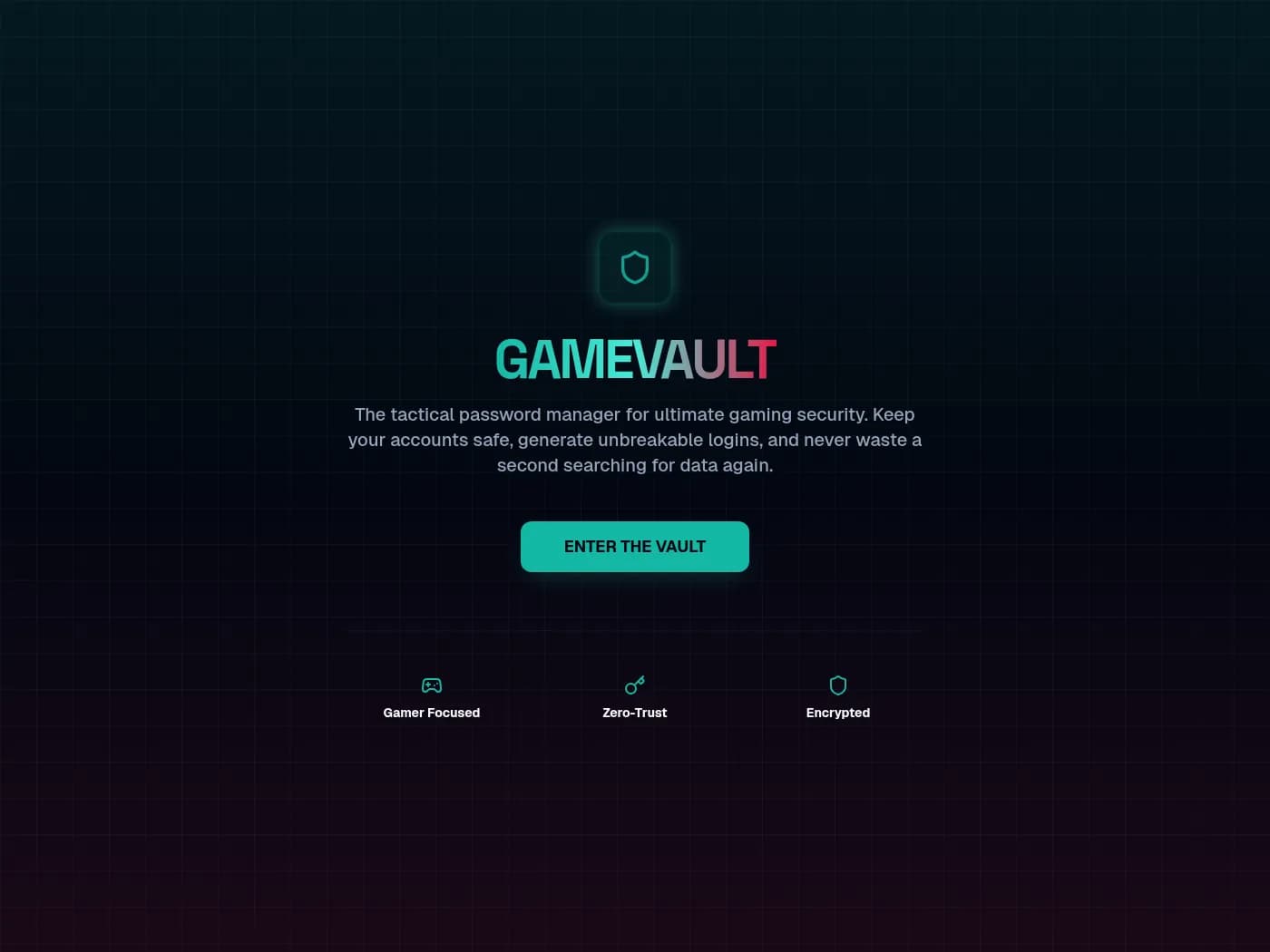 GameVault Password Manager