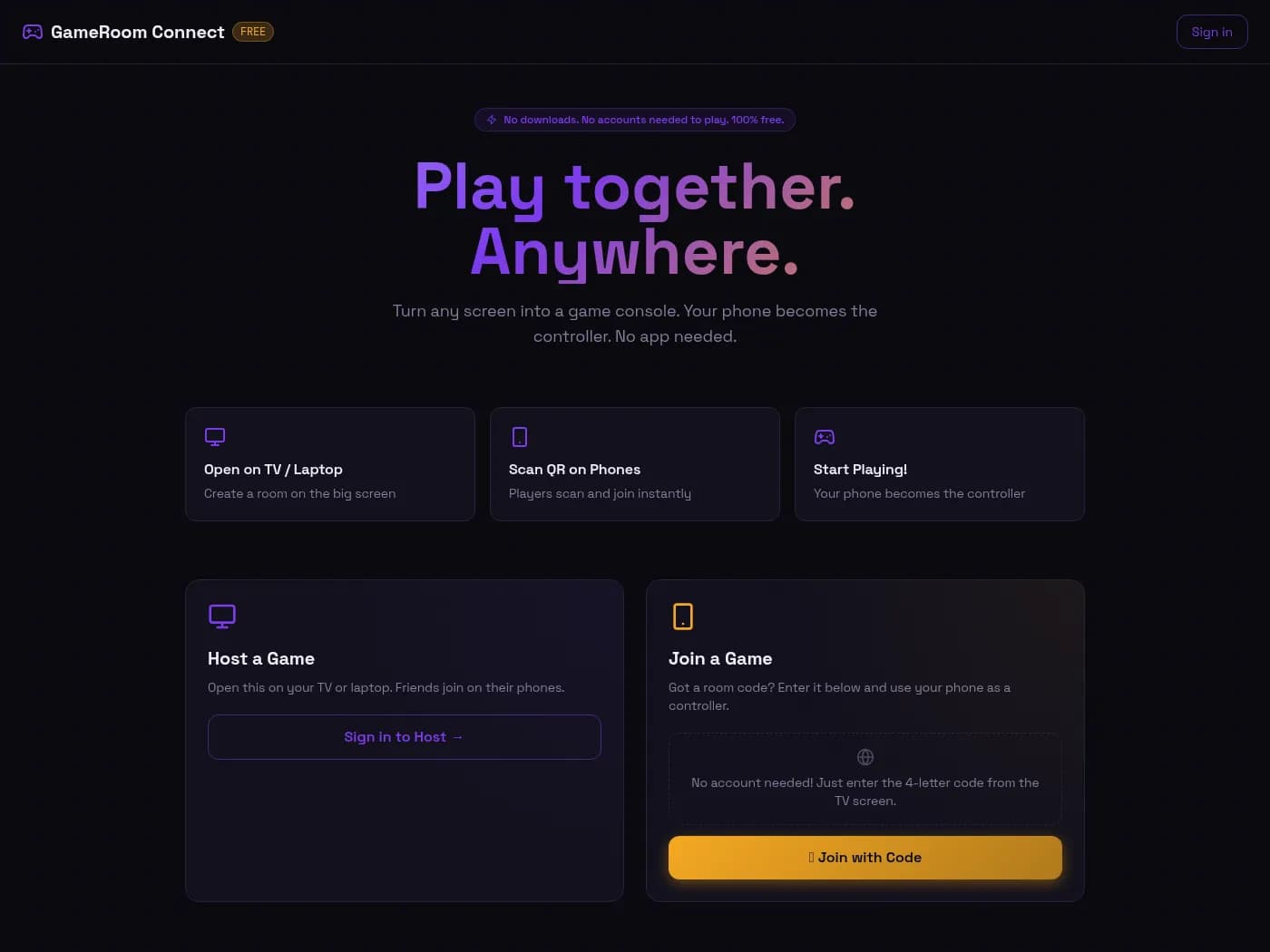 GameRoom Connect