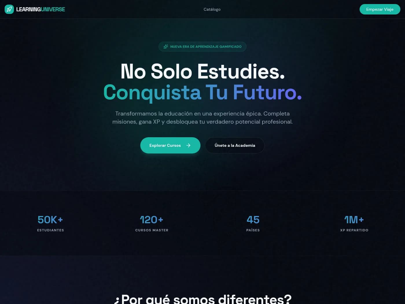 Gamified Learning Universe