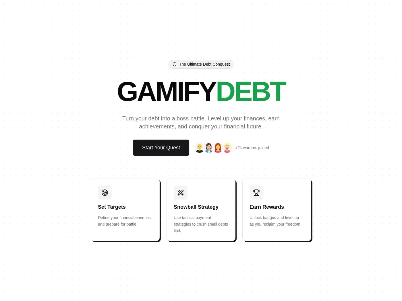 GamifyDebt SaaS