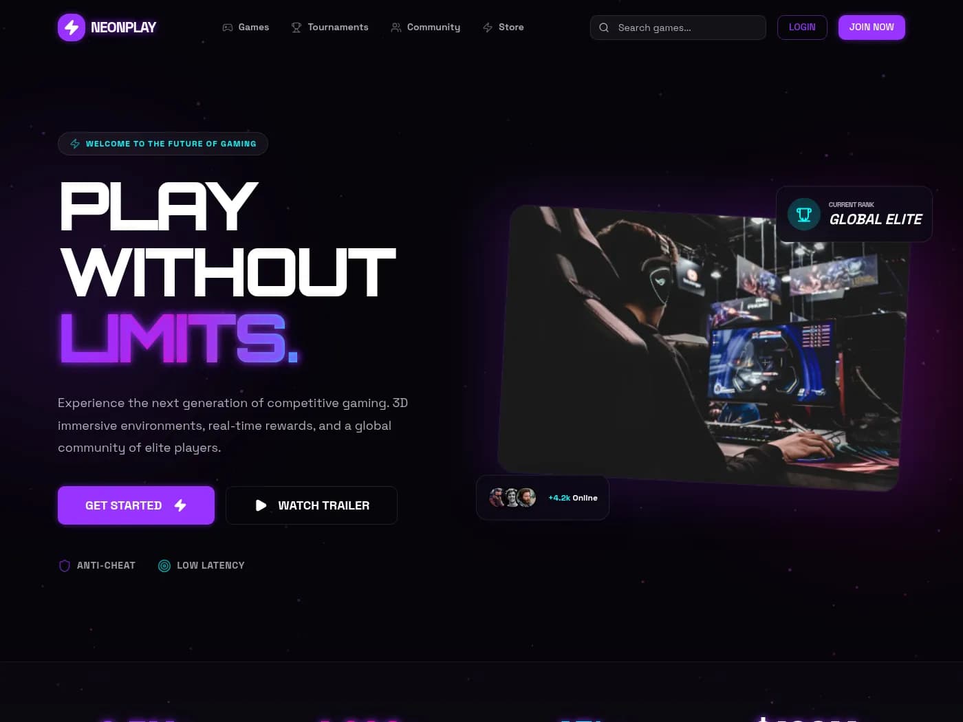 NeonPlay Gaming Portal