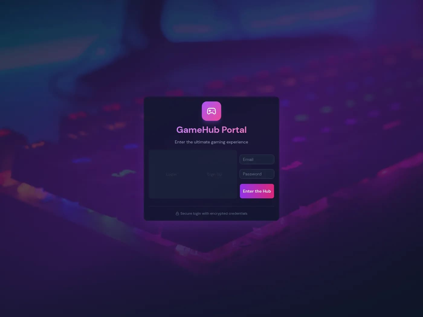 GameHub Portal