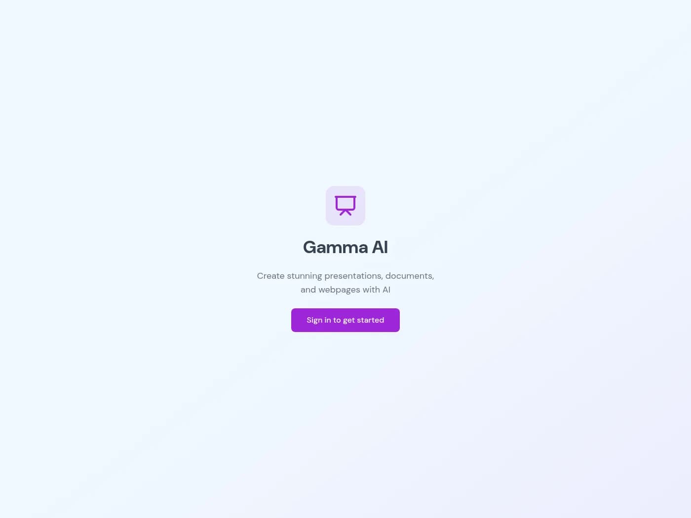 Gamma AI Slides
