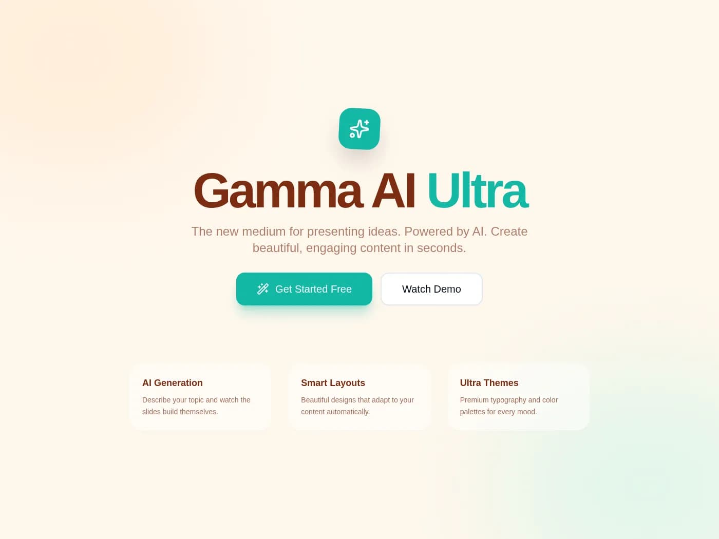 Gamma AI Ultra Clone