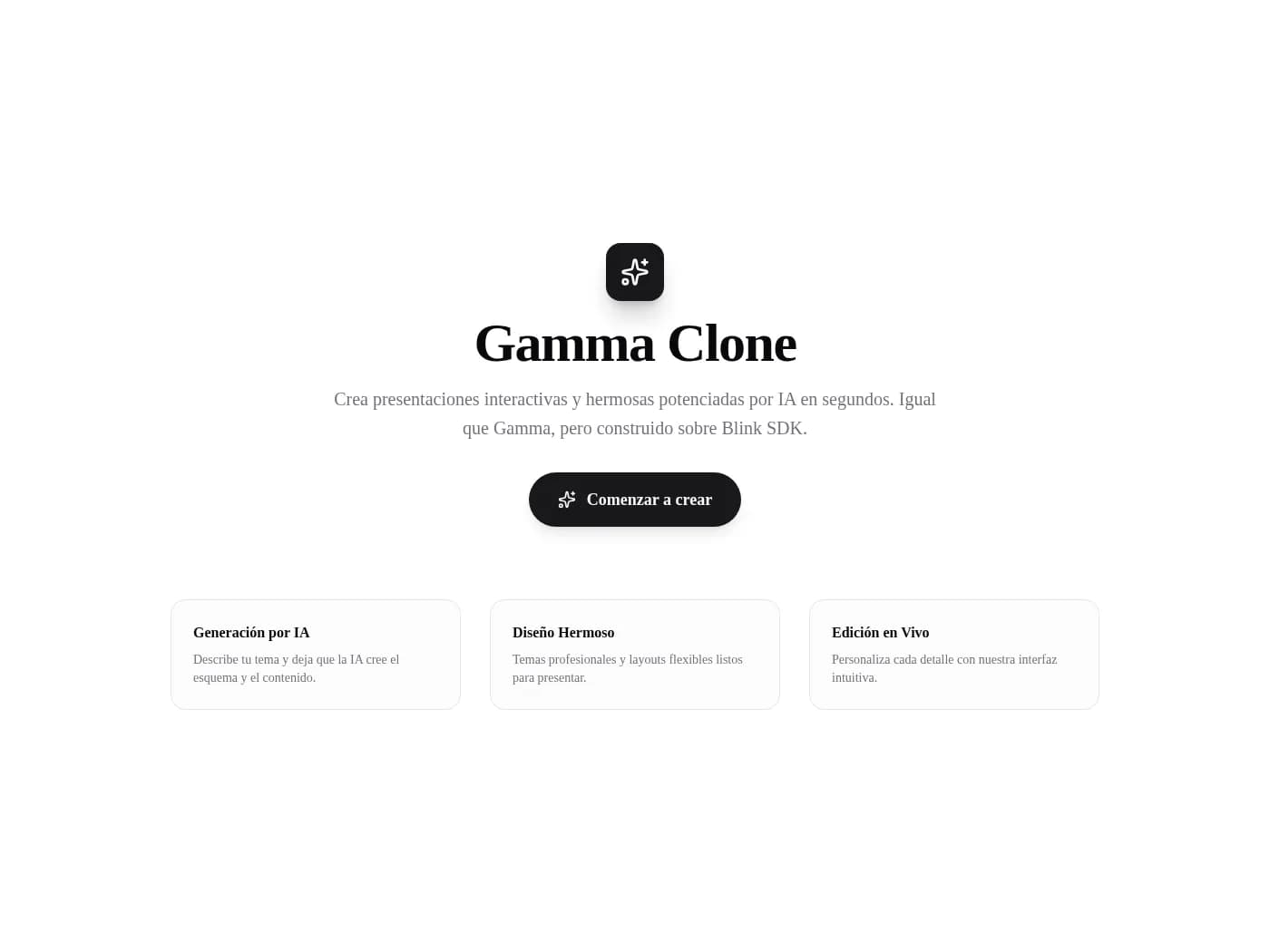Gamma App Clone