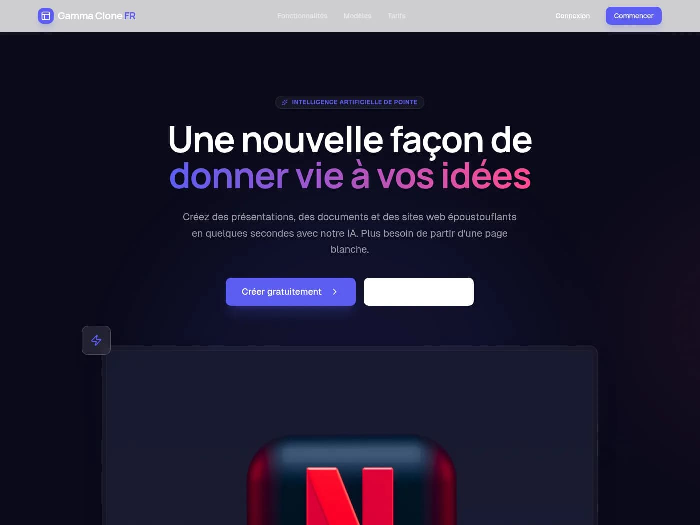 Gamma App Français Clone