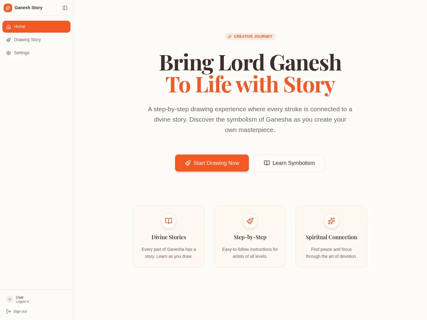 Ganesh Story Drawing