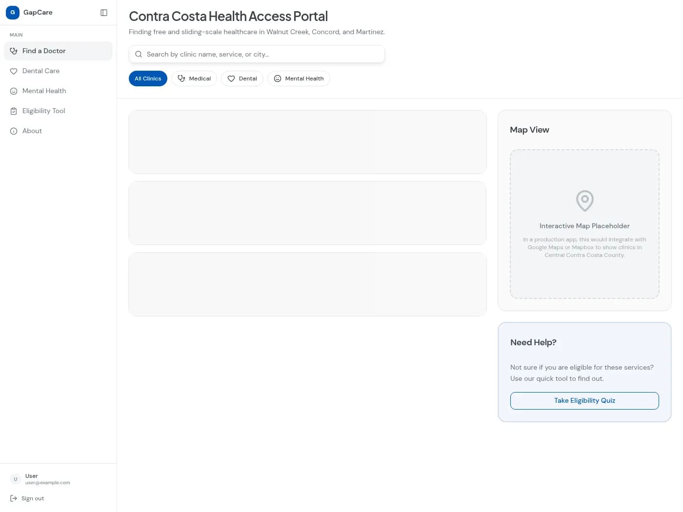 GapCare Health Portal