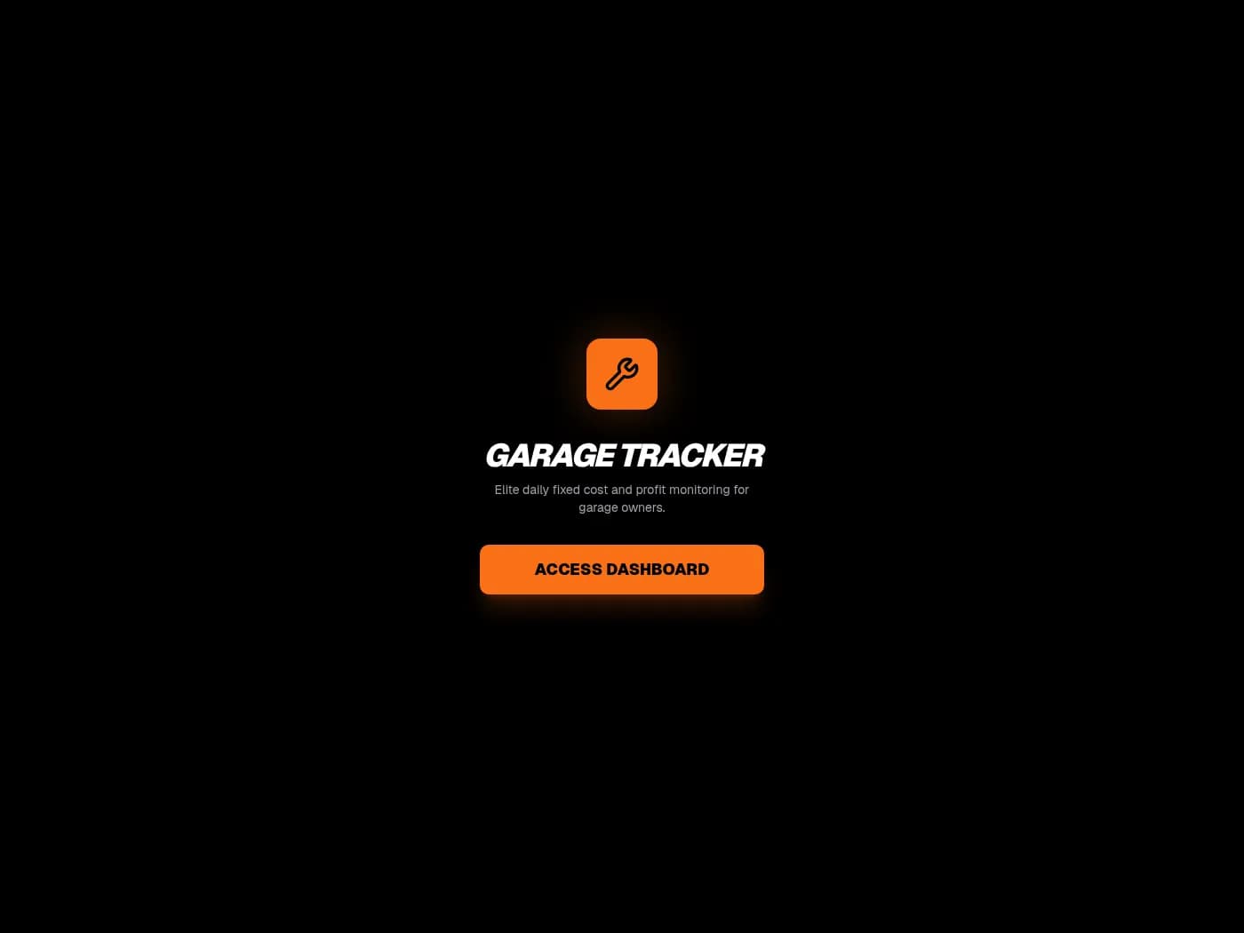 Garage Fixed Cost Tracker