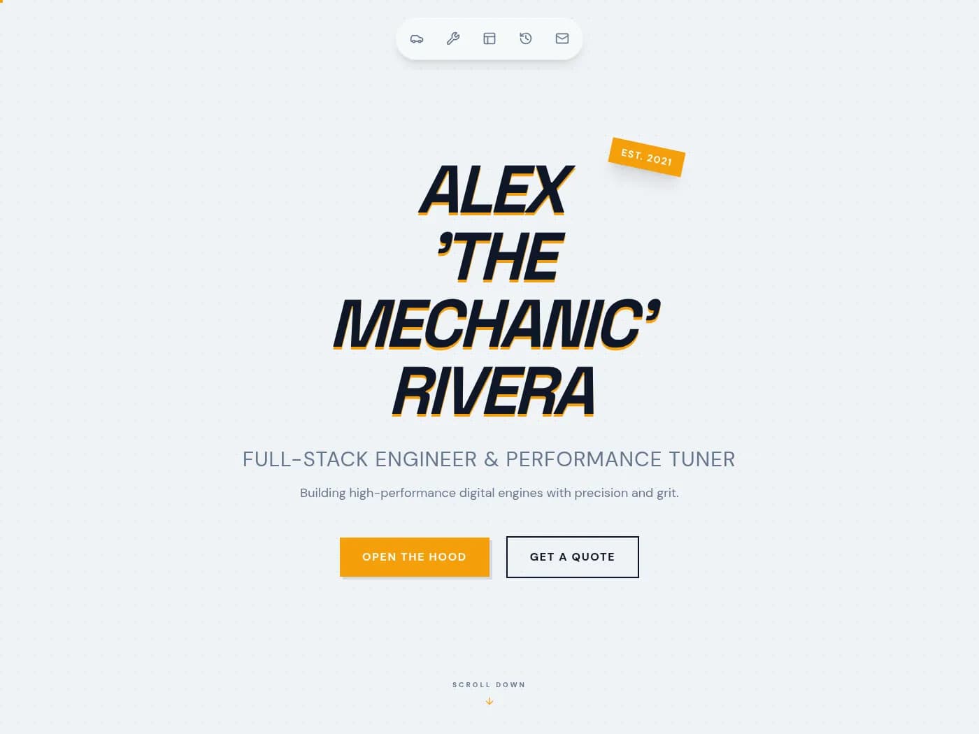 Garage Portfolio Flow