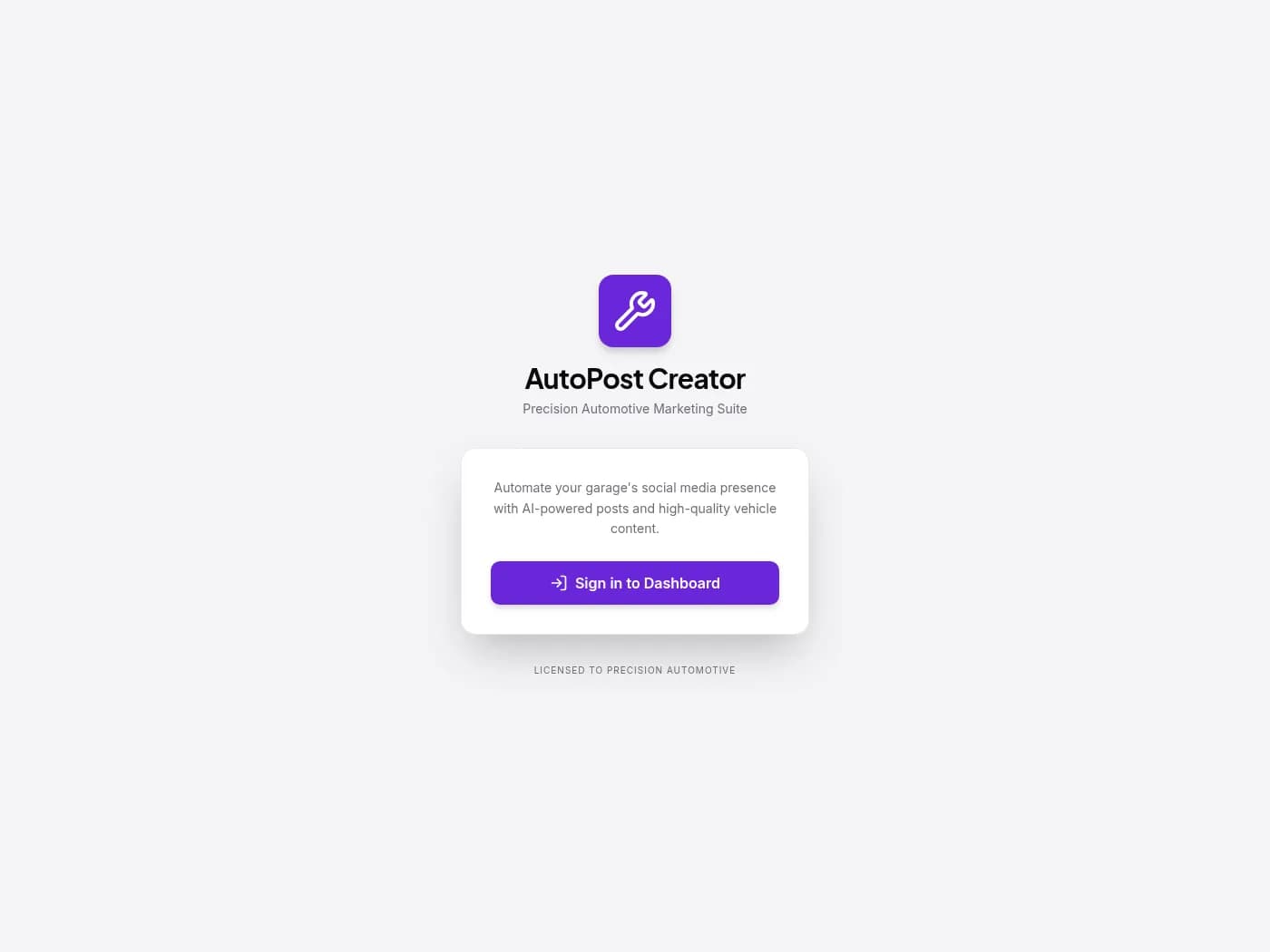 AutoPost Garage Creator