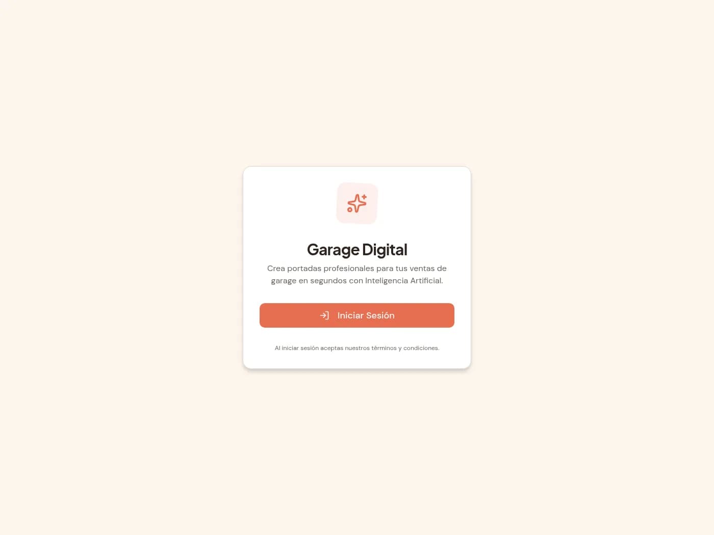 Garage Sale Cover Maker