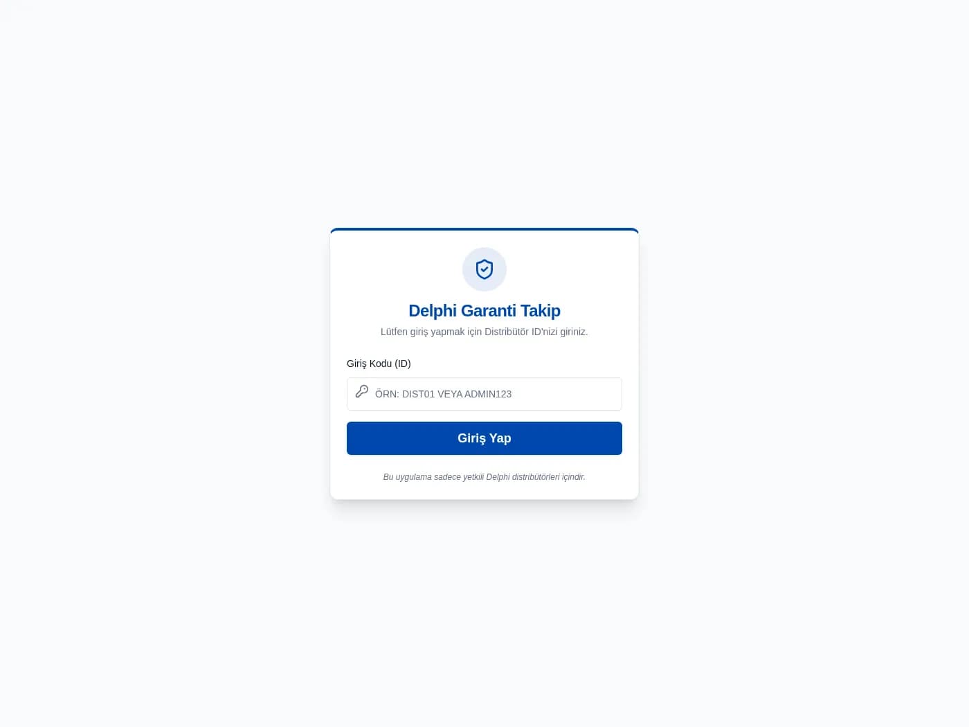 Garanti Takip Web Uygulaması