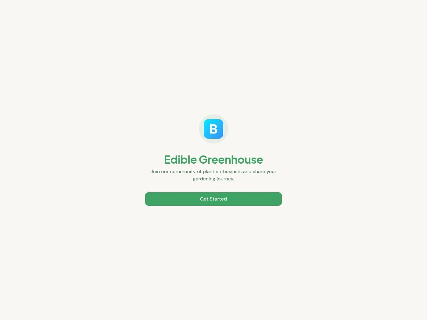 Edible Greenhouse Hub