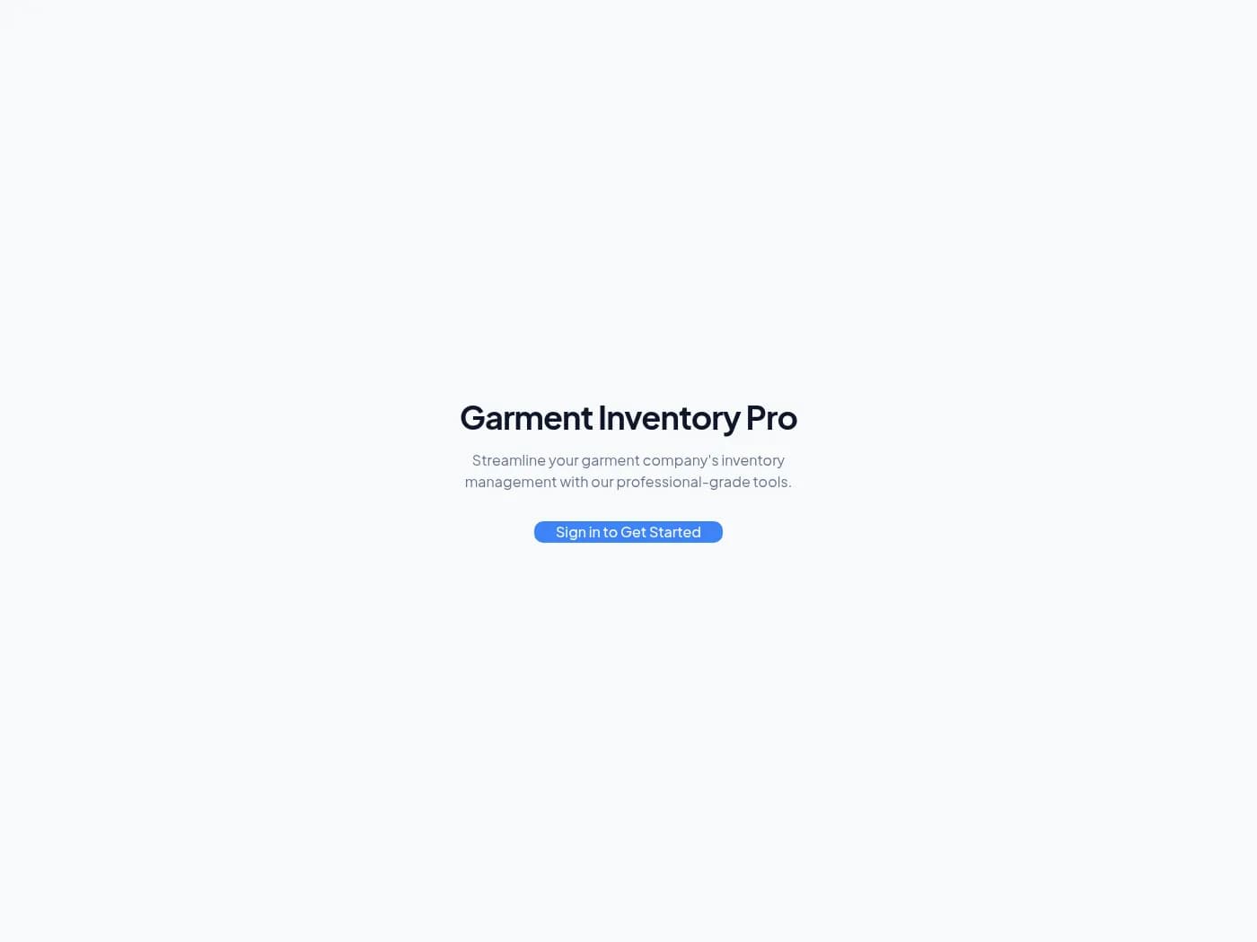 Garment Inventory Pro