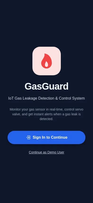 GasGuard Mobile IoT App