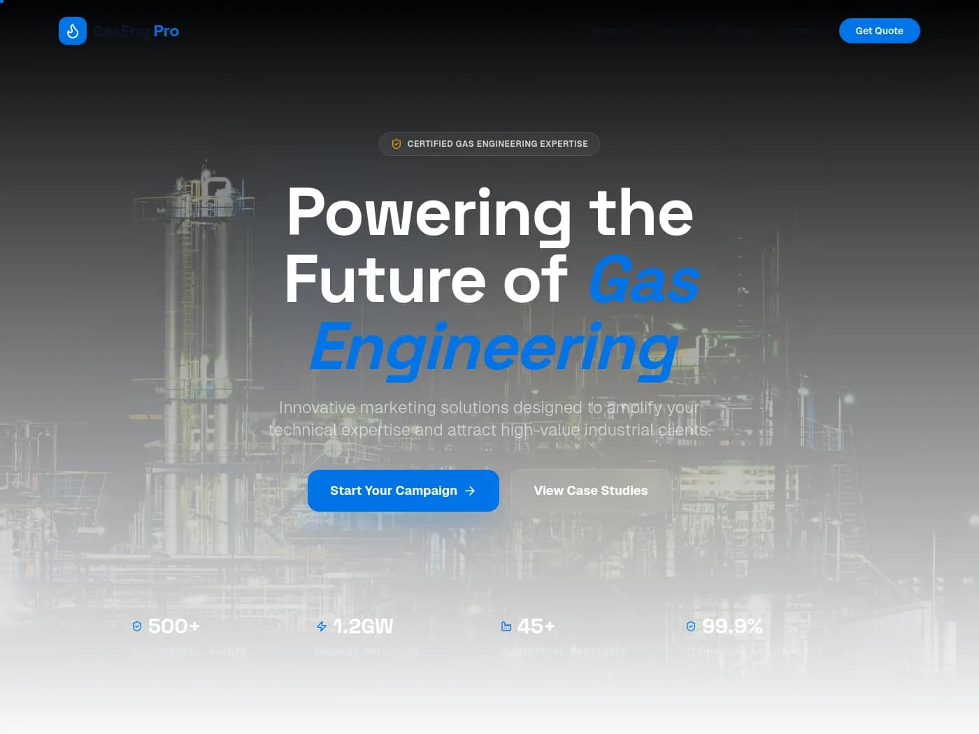 Gas Engineering Promo Site