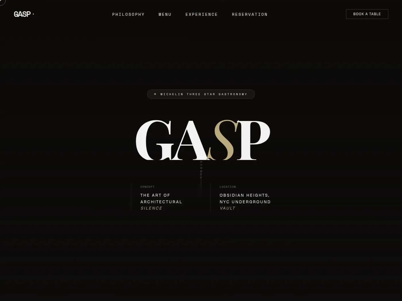 GASP Restaurant 3D Site