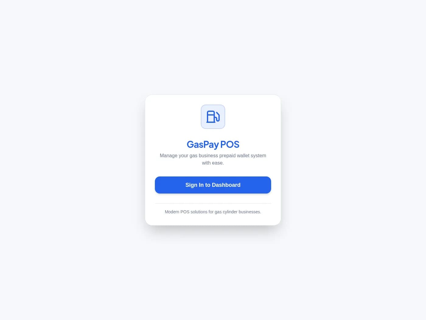 GasPay POS Wallet