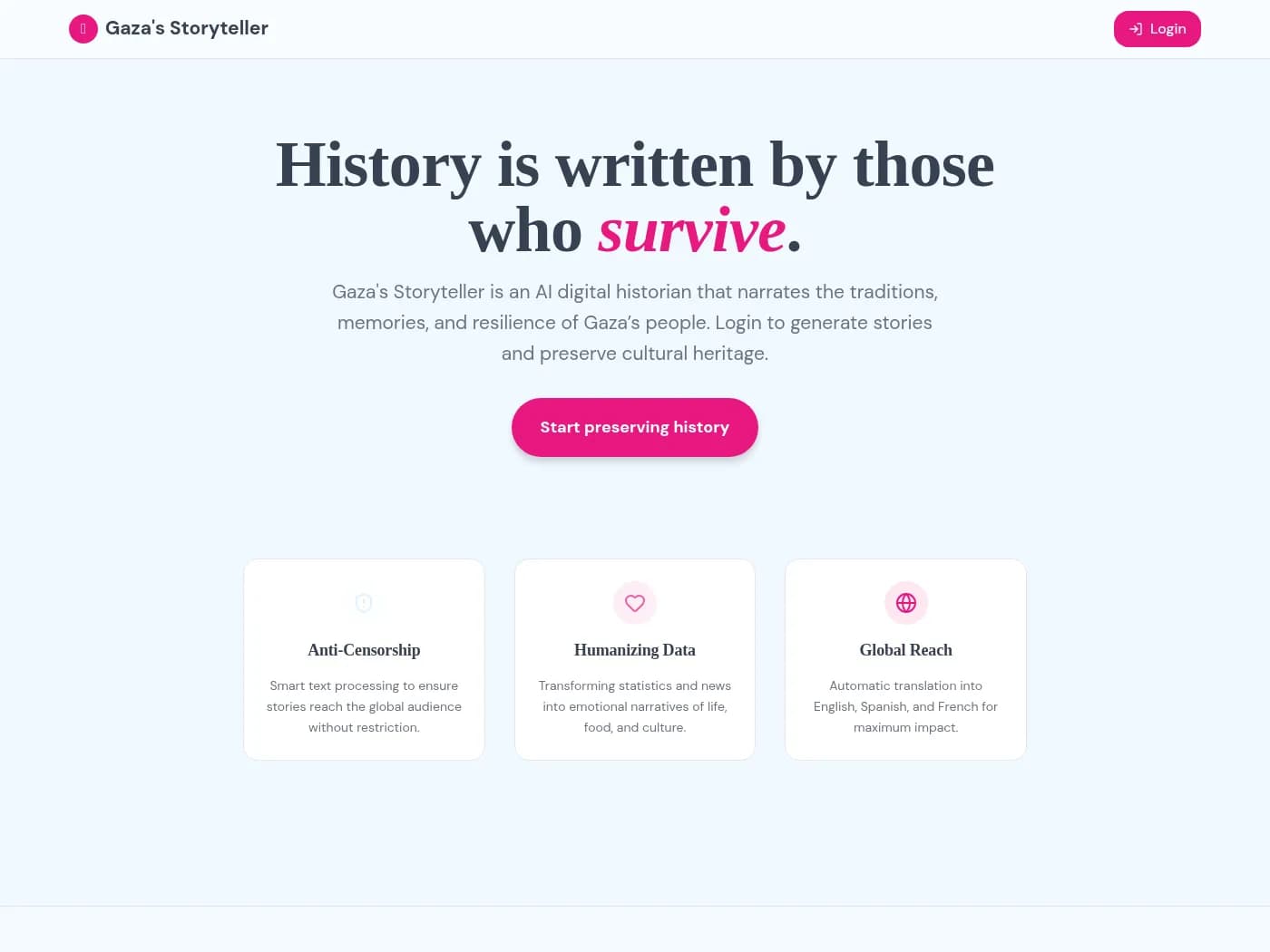 Gaza Storyteller AI