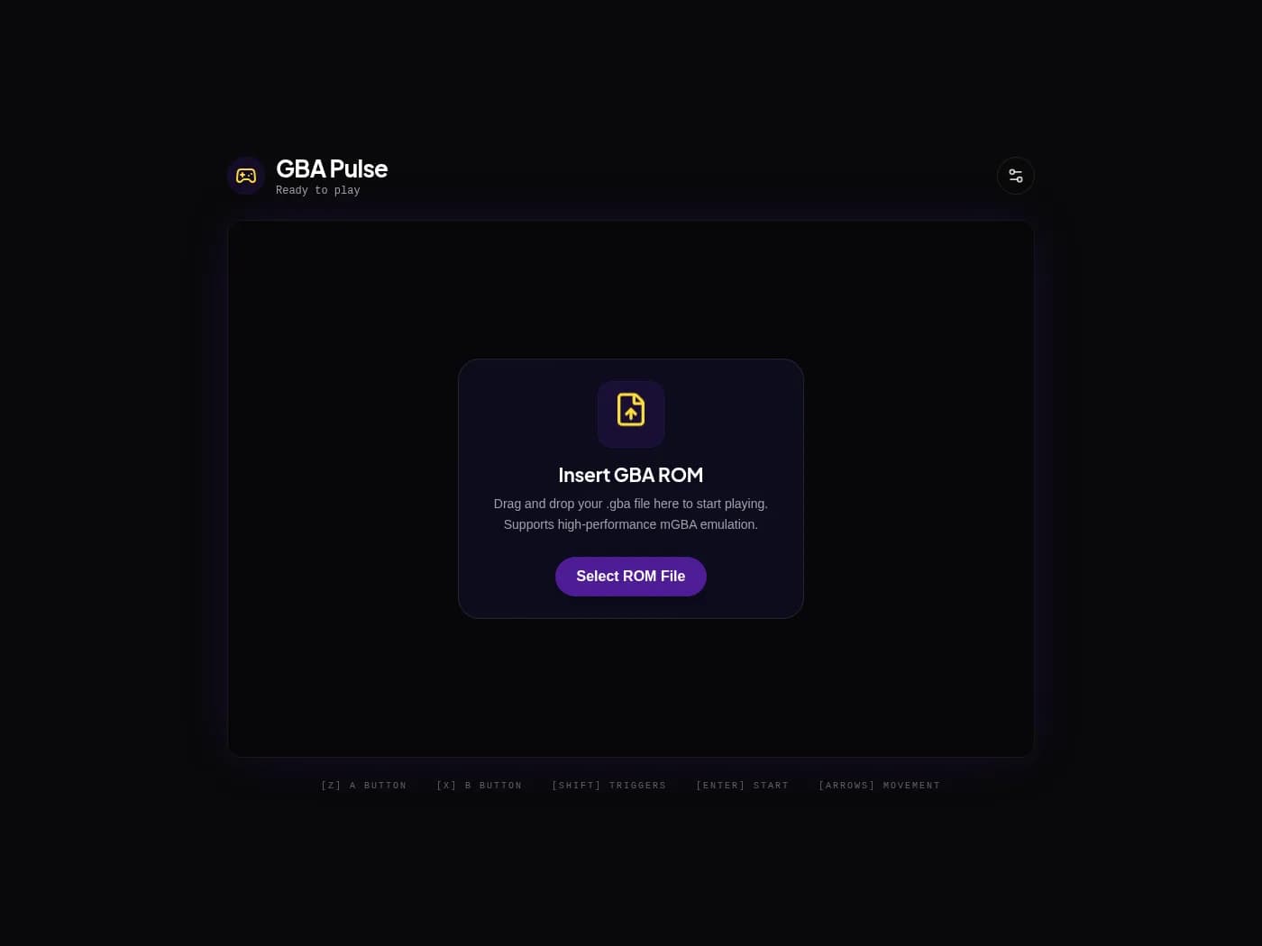 GBA Emulator Web