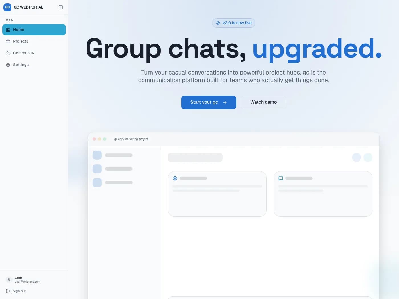 GC Web Portal