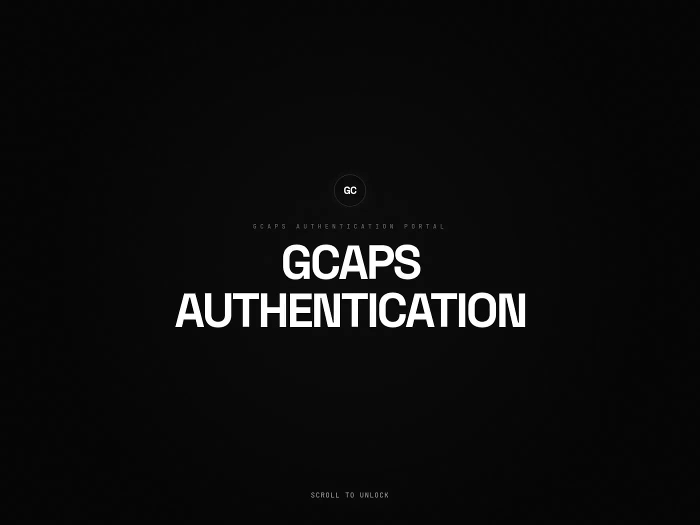 GCAPS Authenticity Portal