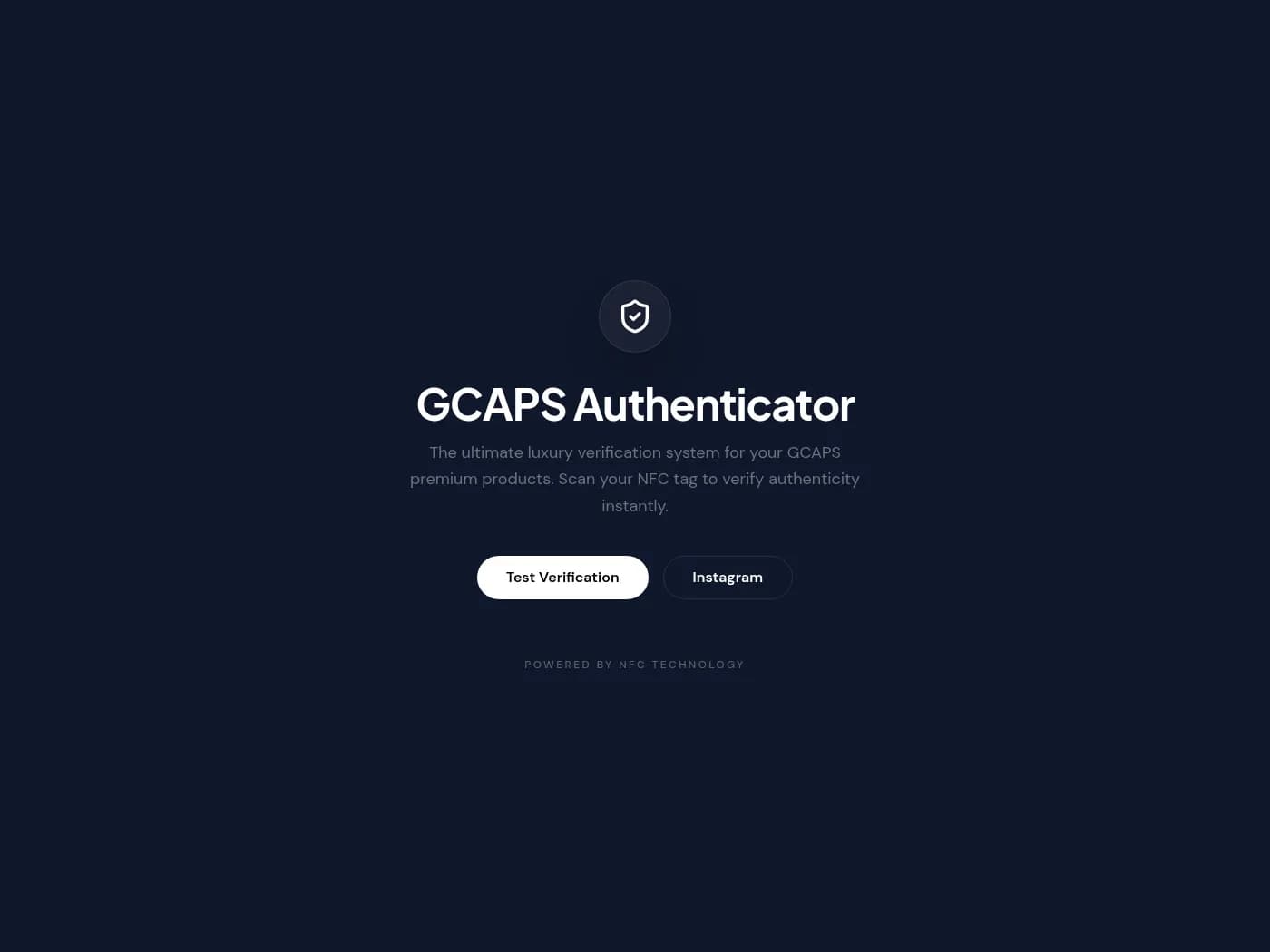 GCAPS NFC Authenticator