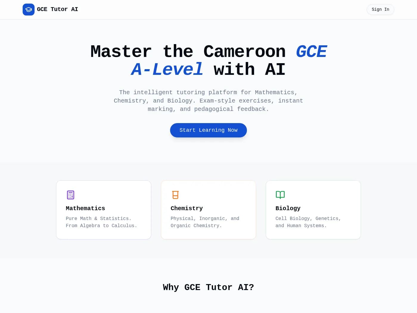 GCE Tutor AI