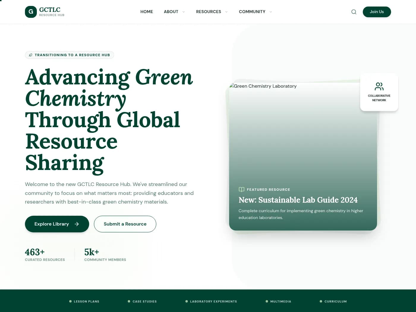 GCTLC Resource Hub Mockup