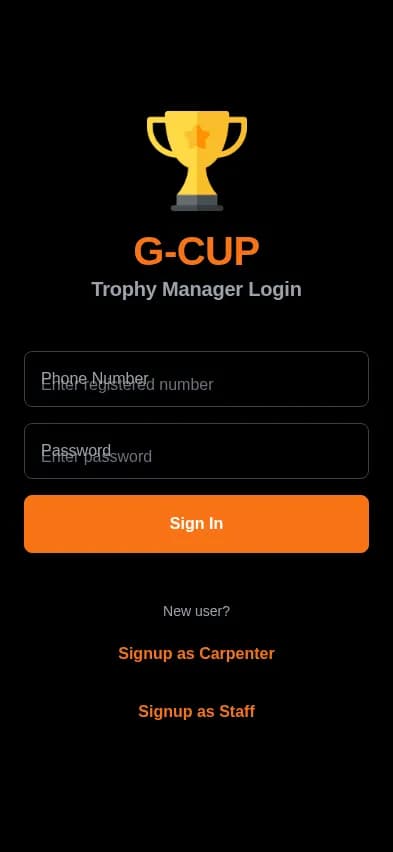 G-CUP Trophy Manager