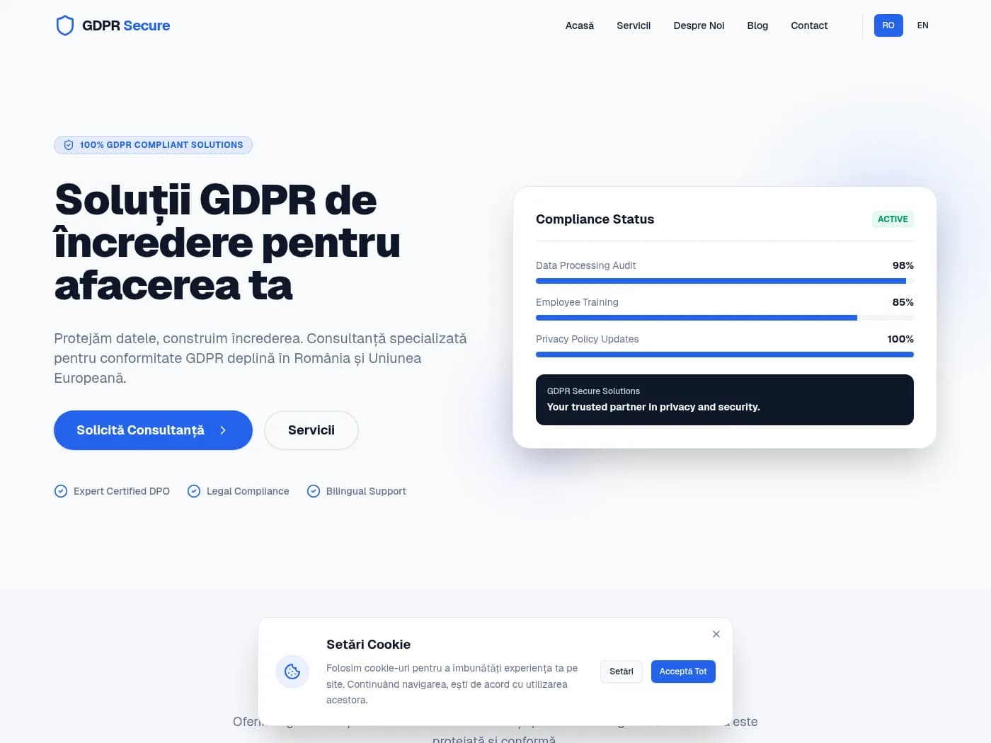 GDPR Secure Solutions Site