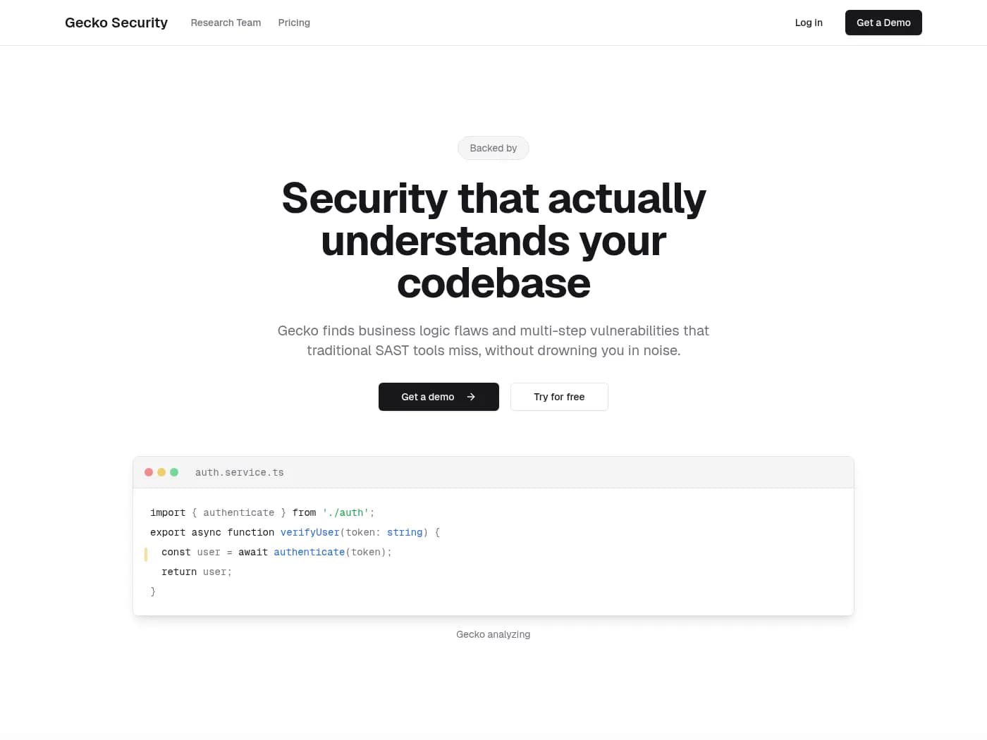 Gecko Security Clone