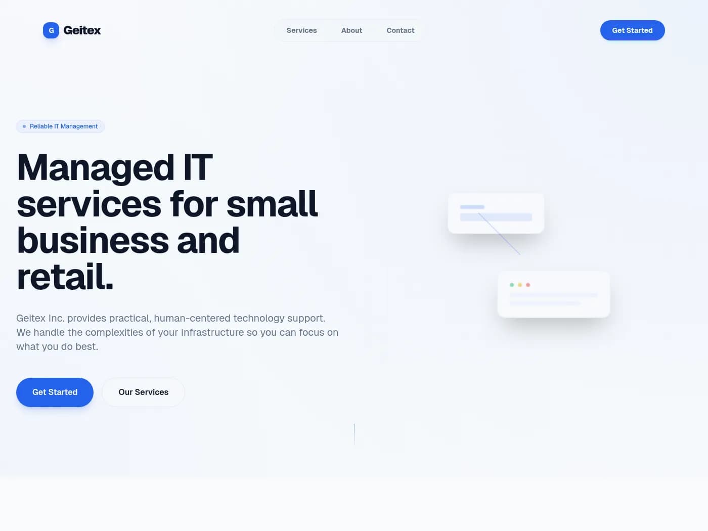 Geitex Inc. Website