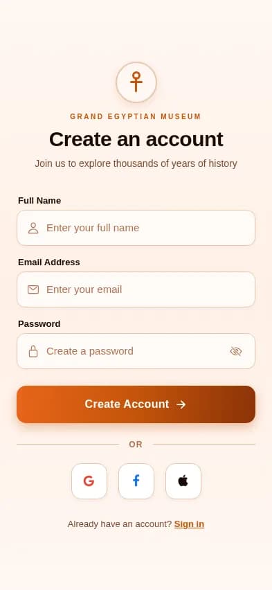 GEM Registration Page