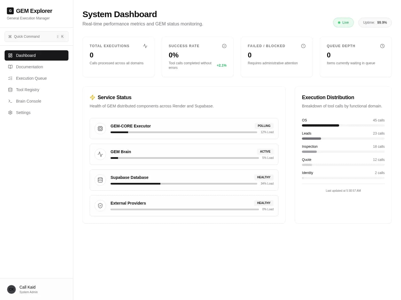 GEM Dynamic UI Explorer